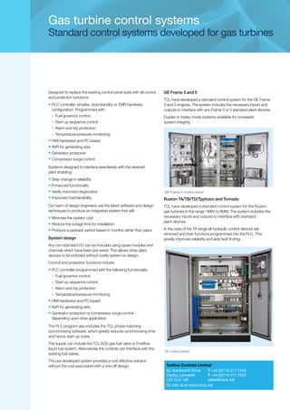TCL Gas Turbine Control Systems | PDF