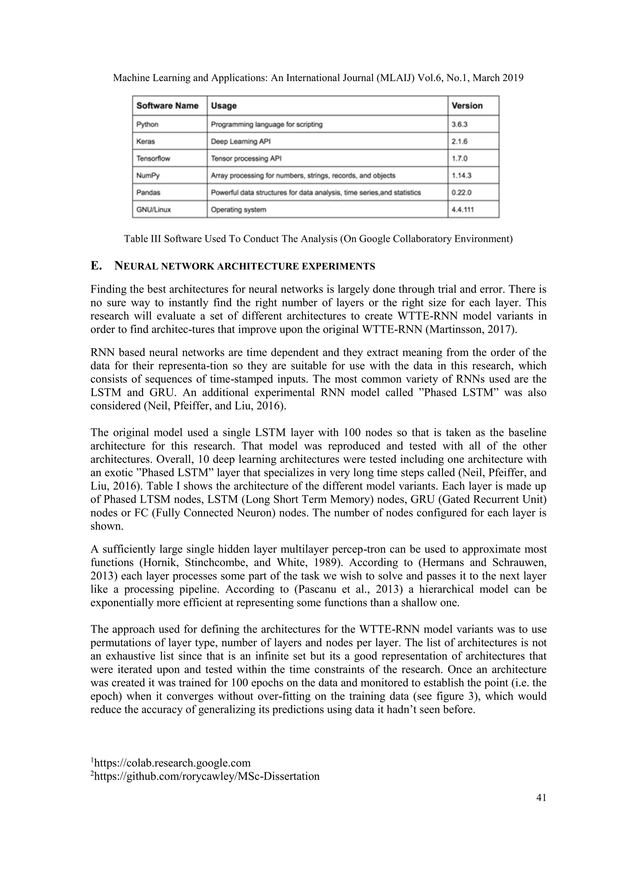 Analysis of WTTE-RNN Variants that Improve Performance | PDF