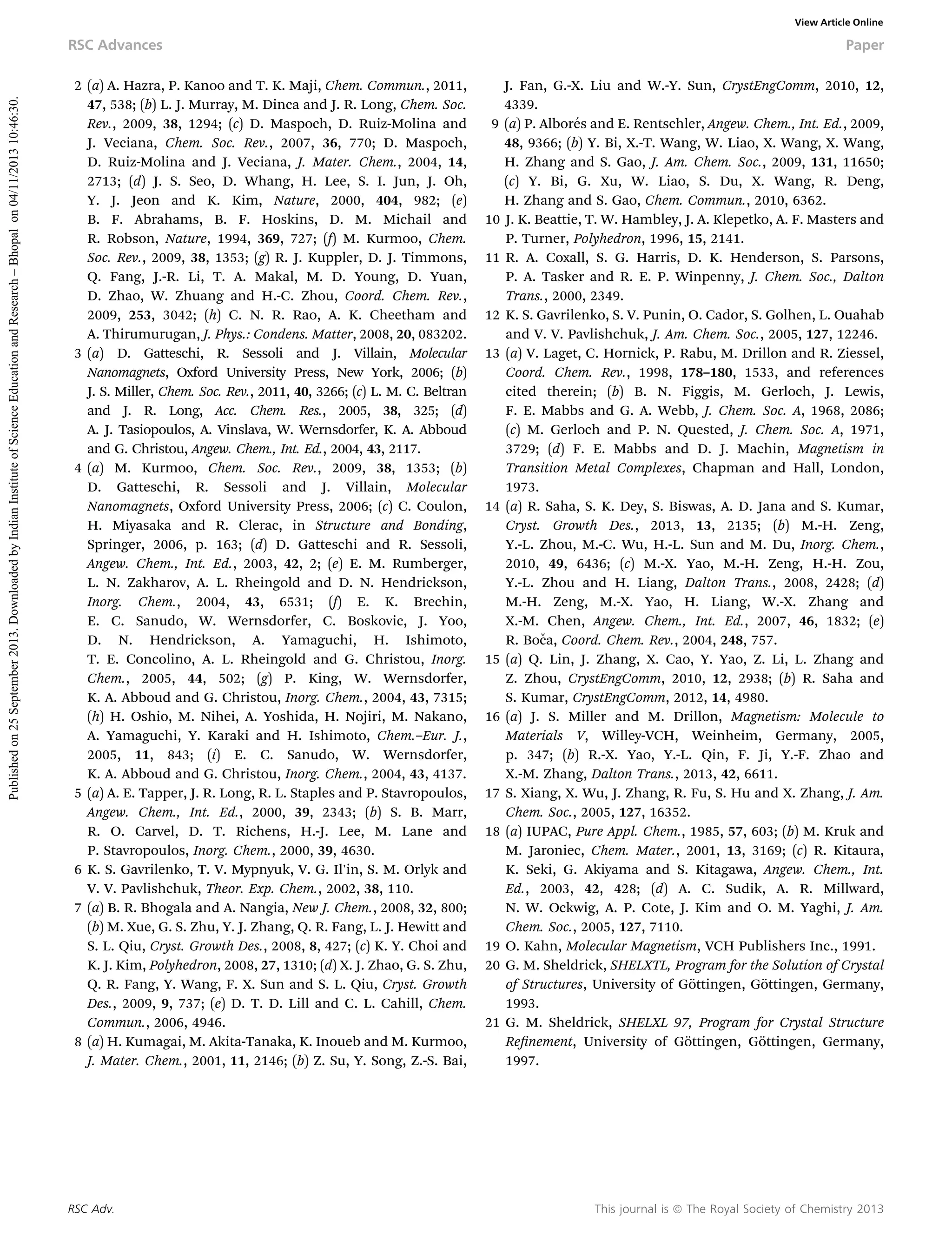 RSC Adv | PDF | Chemistry | Science