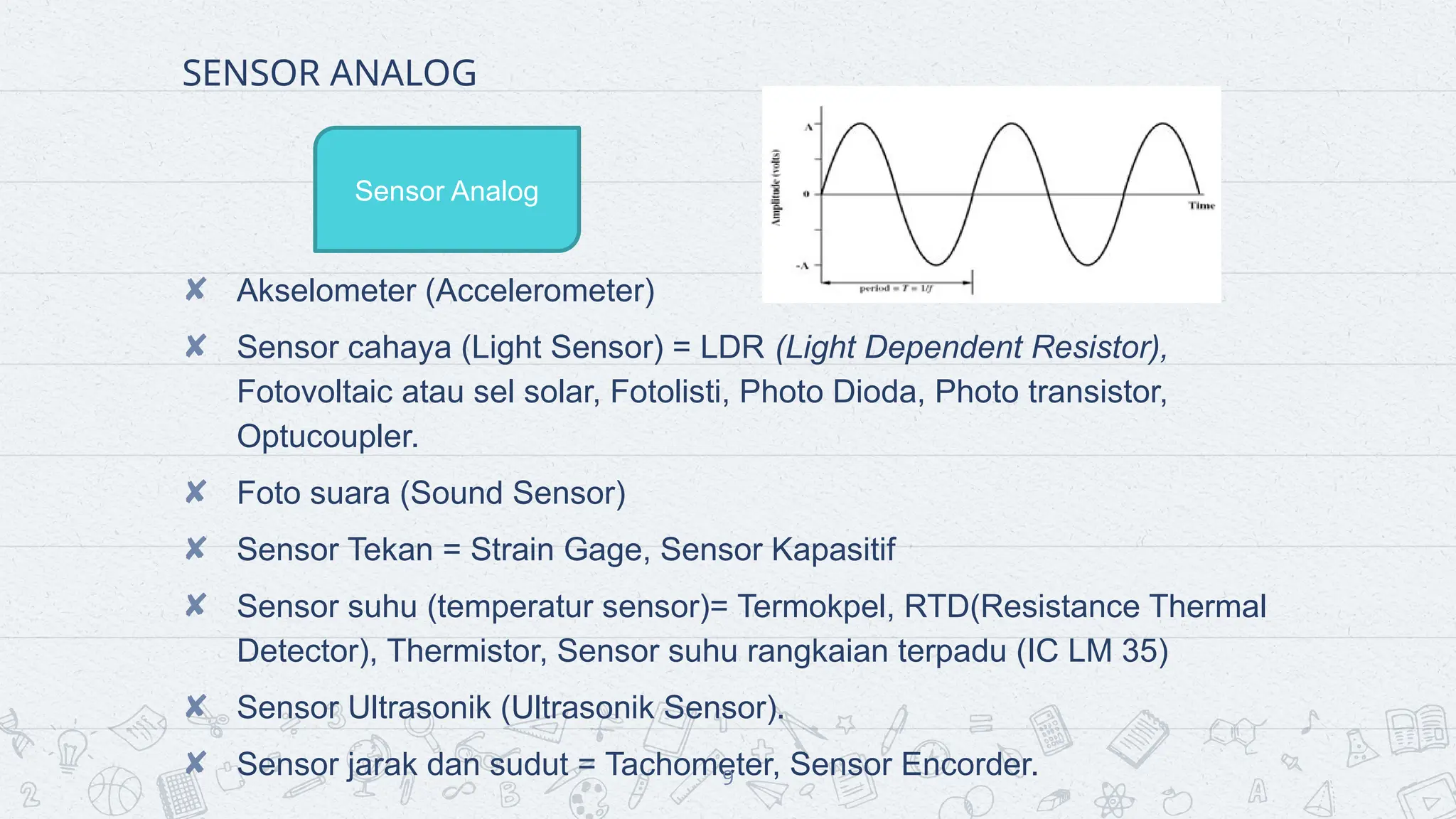 Penerapan sensor dan jenis jenis nya bar | PPT