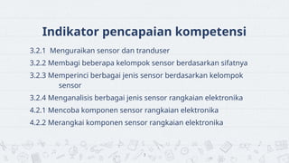 Penerapan sensor dan jenis jenis nya bar | PPT