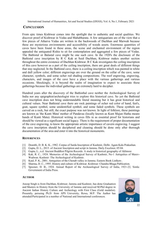 EXPLORING NEW FINDINGS AT BATHISTAL CAVE IN SUID DACHHAN, KISHTWAR | PDF