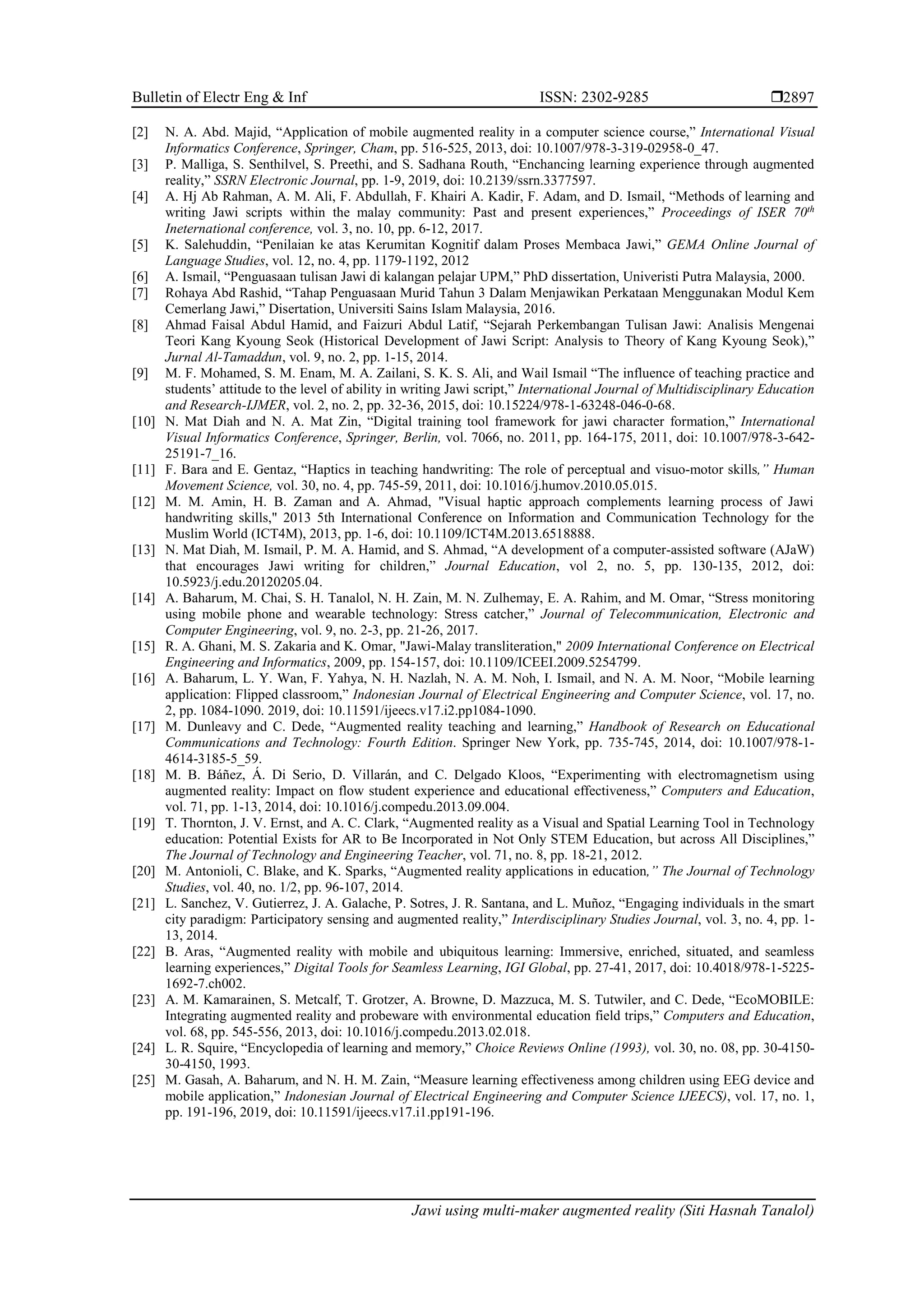 Jawi using multi-maker augmented reality | PDF