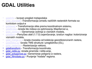 CLI Geoprocessing GDAL/OGR | PPT