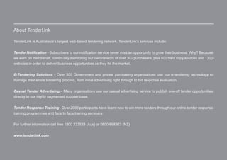 12 Steps to Tendering Success | PPT