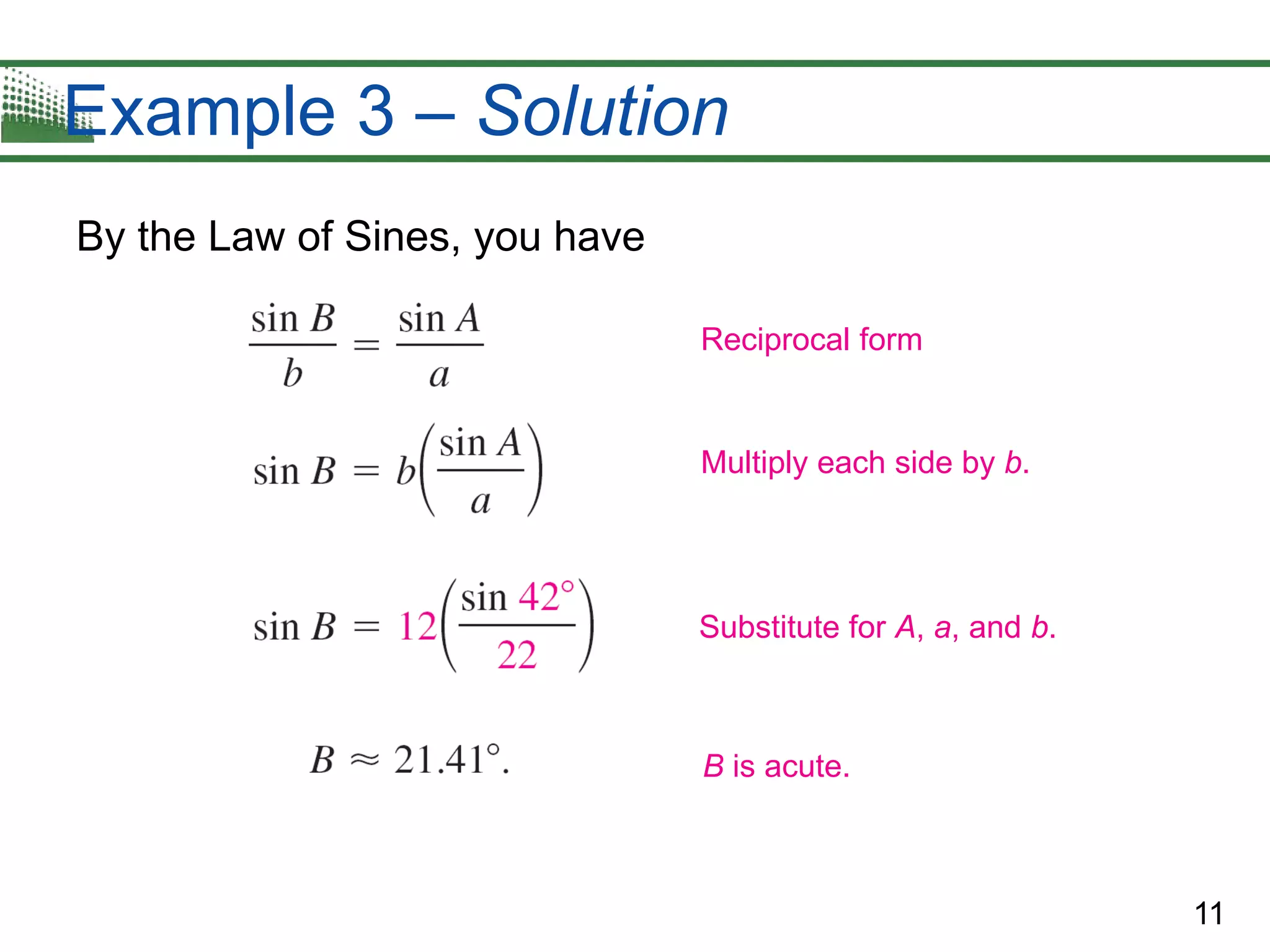 6 1 2 law of sines and cosines | PDF