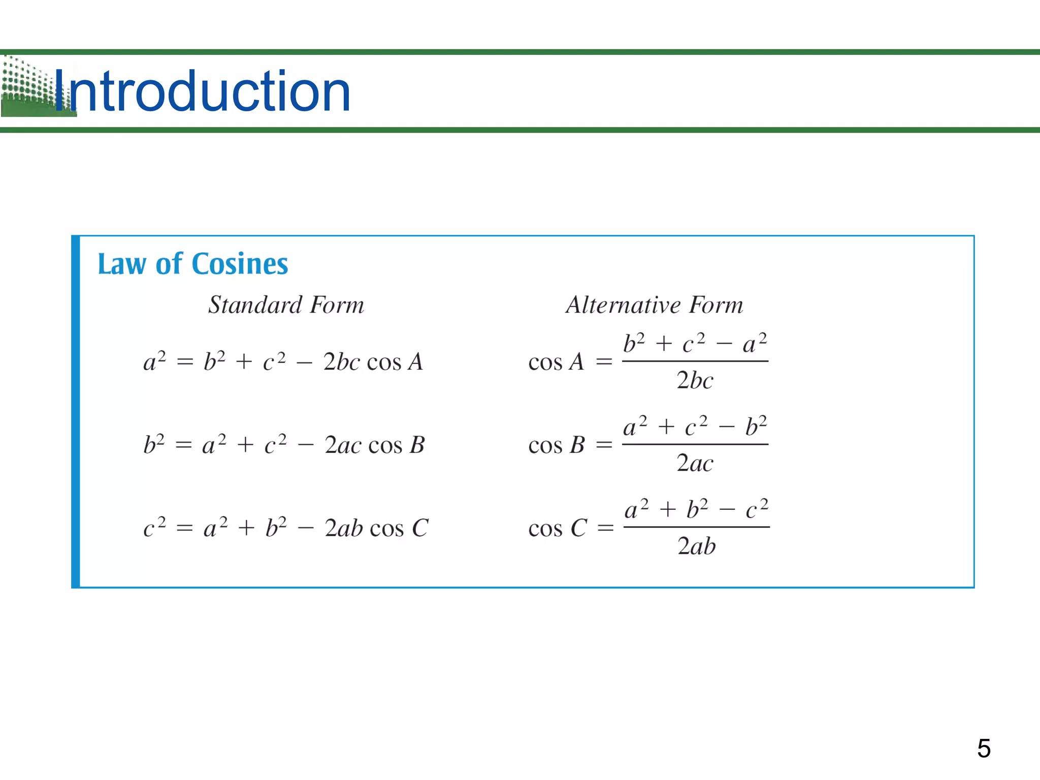 6 1 2 law of sines and cosines | PDF
