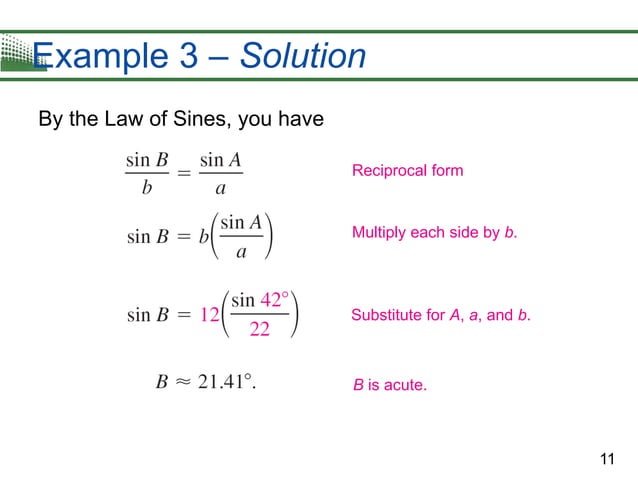 6 1 2 law of sines and cosines | PDF | Physics | Science
