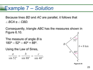 6 1 2 law of sines and cosines | PDF