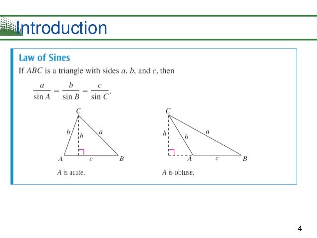 6 1 2 law of sines and cosines