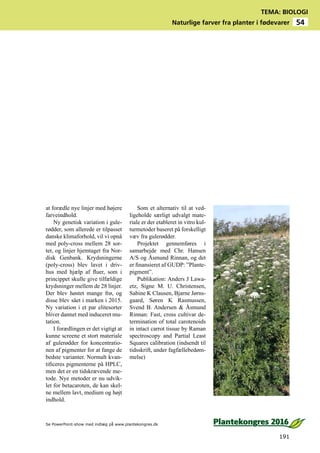 Planter som basis for farver i fødevareproduktionen | PDF