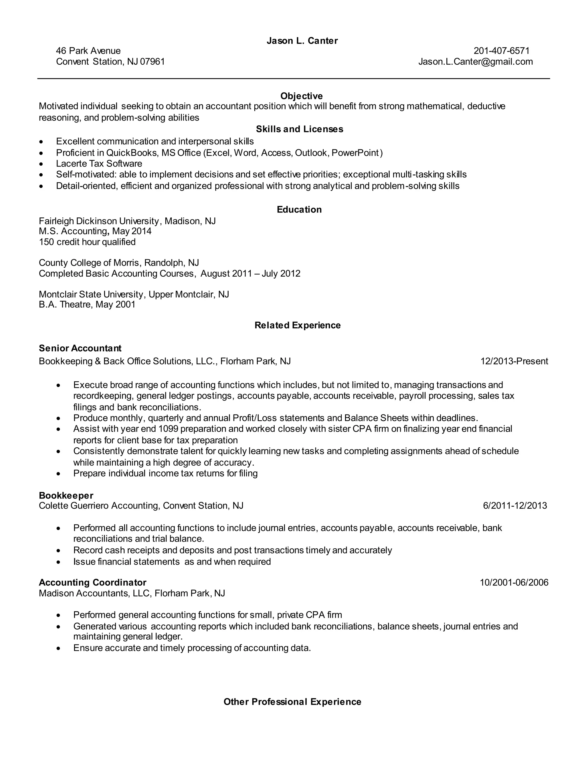 JasonLCanter2017 Resume | PDF