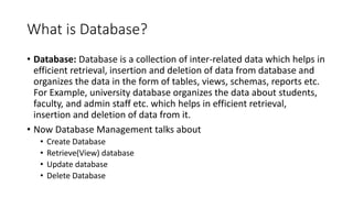 Dbms introduction about data models,data | PPT