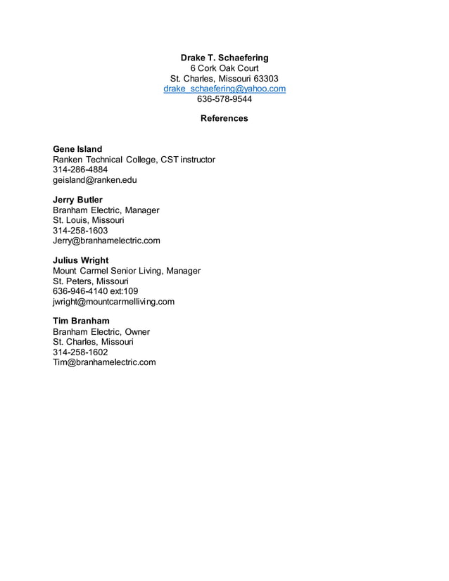 Reference List | DOCX