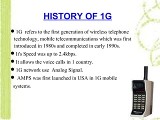 5G MOBILE TECHNOLOGY PPT | PPT