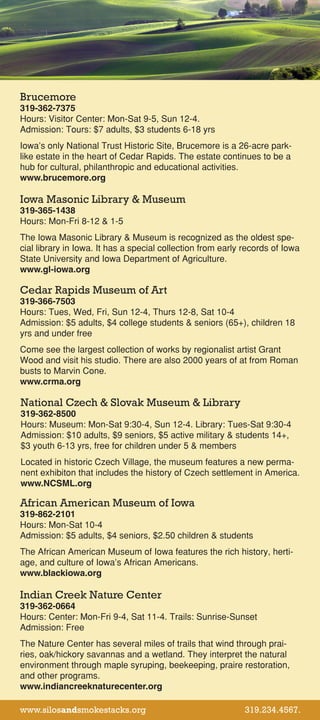 Cedar Rapids Travel Loop Card | PDF