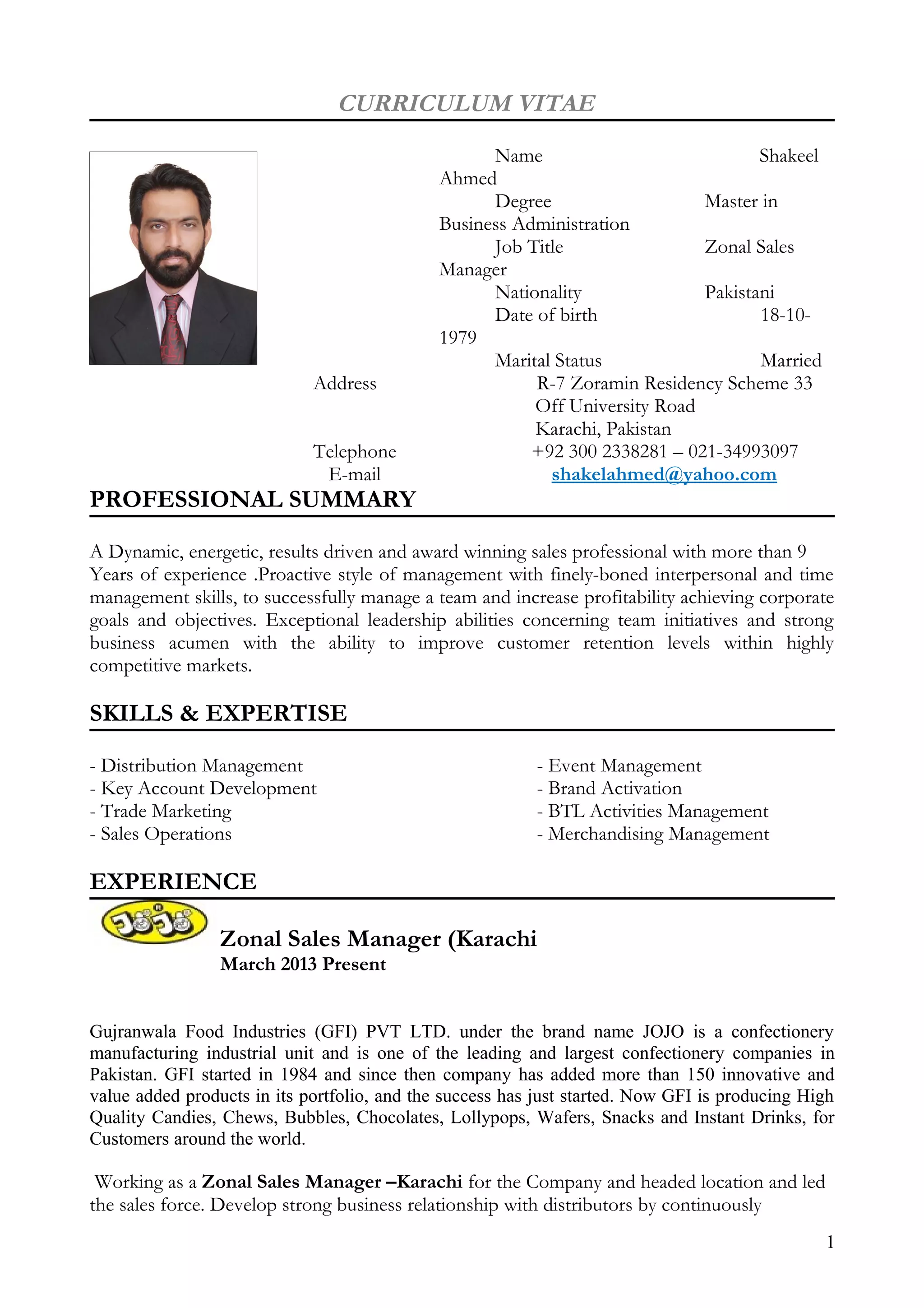 Shakeel Ahmed CV | DOC
