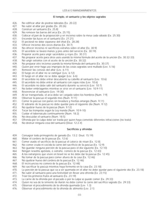 Los 613 mandamientos de la Ley de Elohim YAHWEH | PDF | Christianity ...