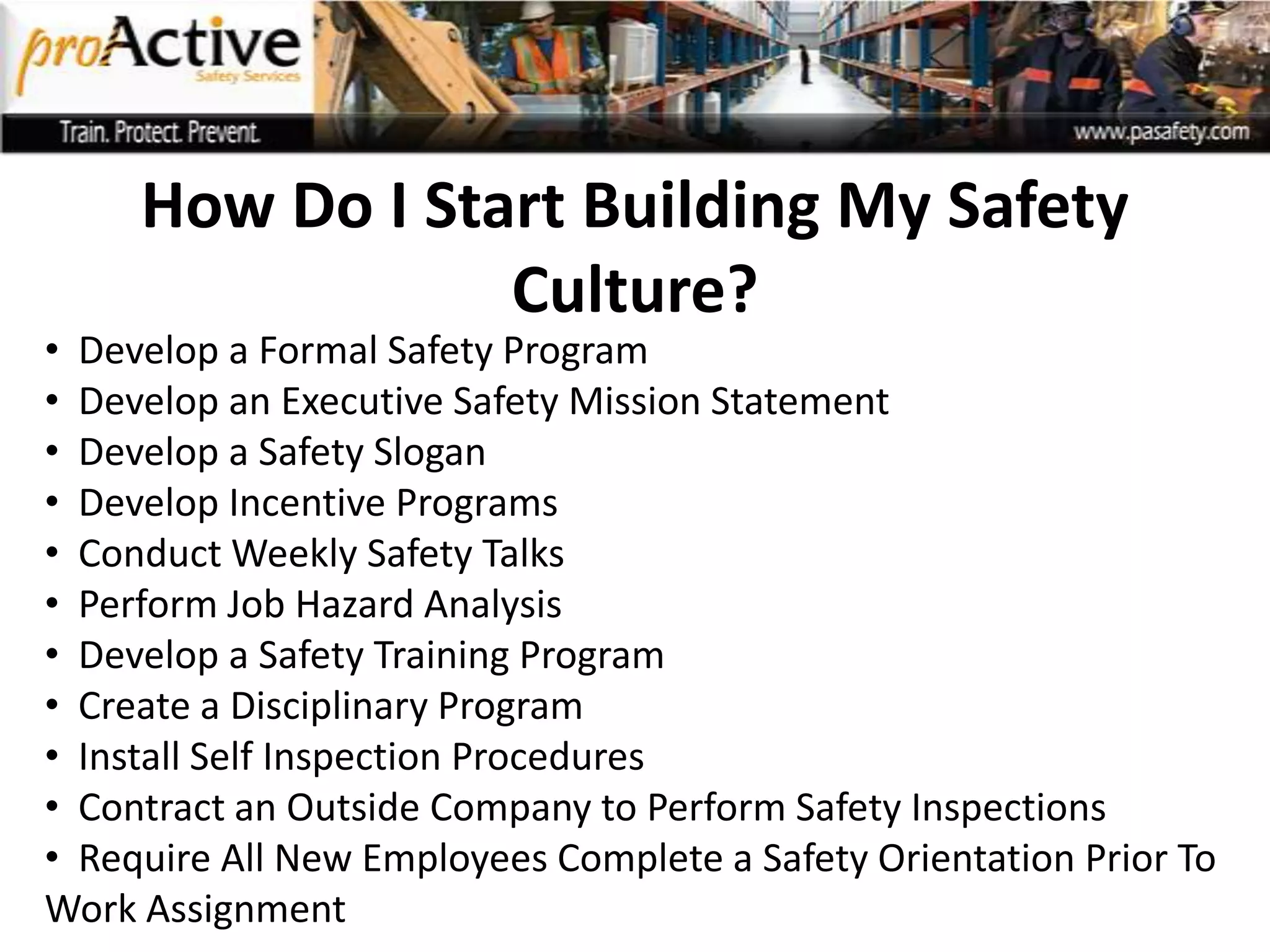 Building a Safety Culture | PPTX