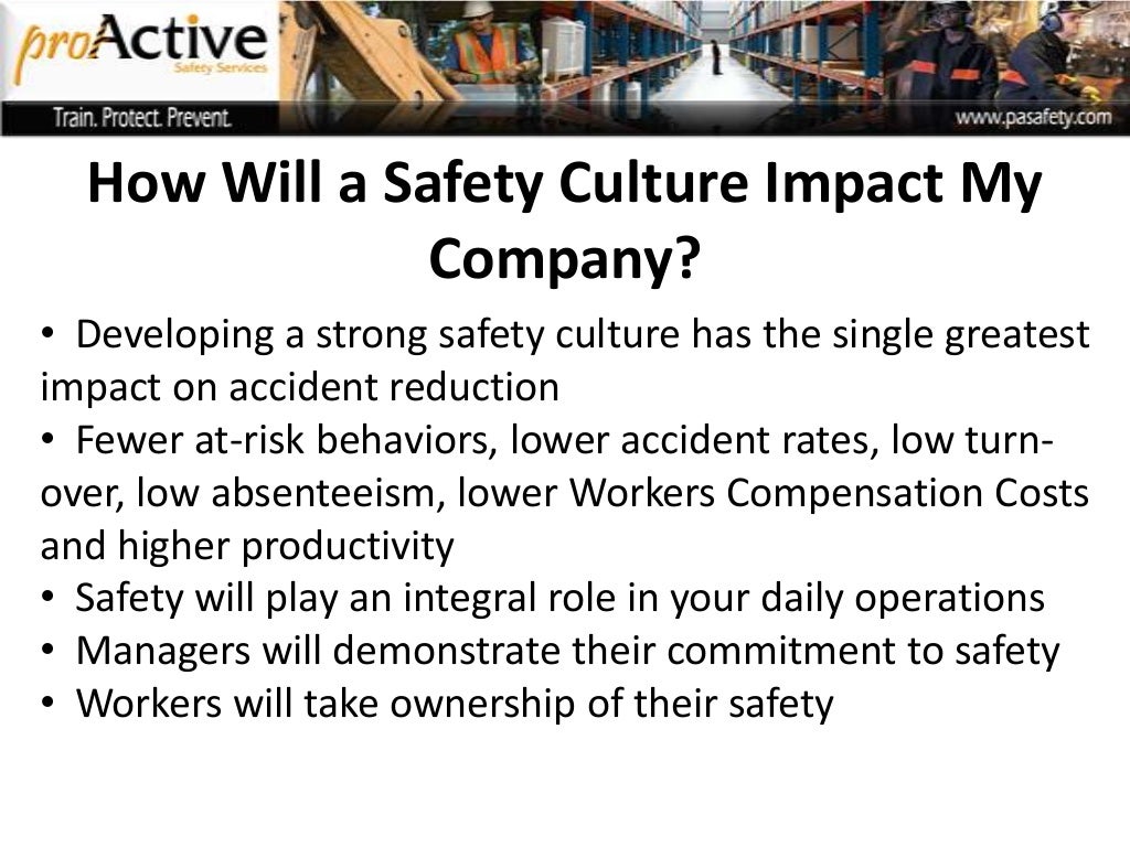 Building A Safety Culture