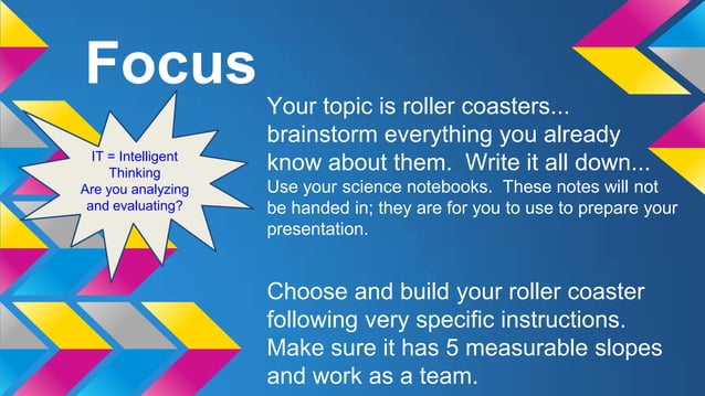 6142 Student Directions for Roller Coaster Project | PPT