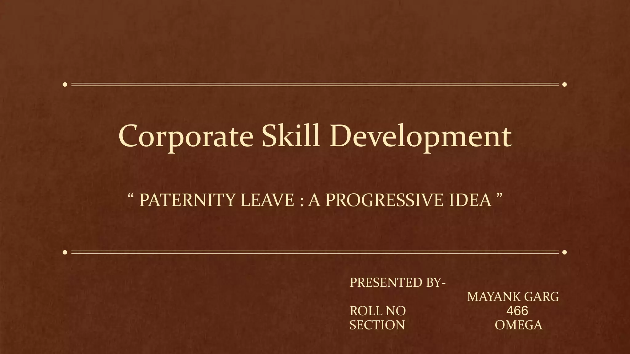 paternity leave | PPTX