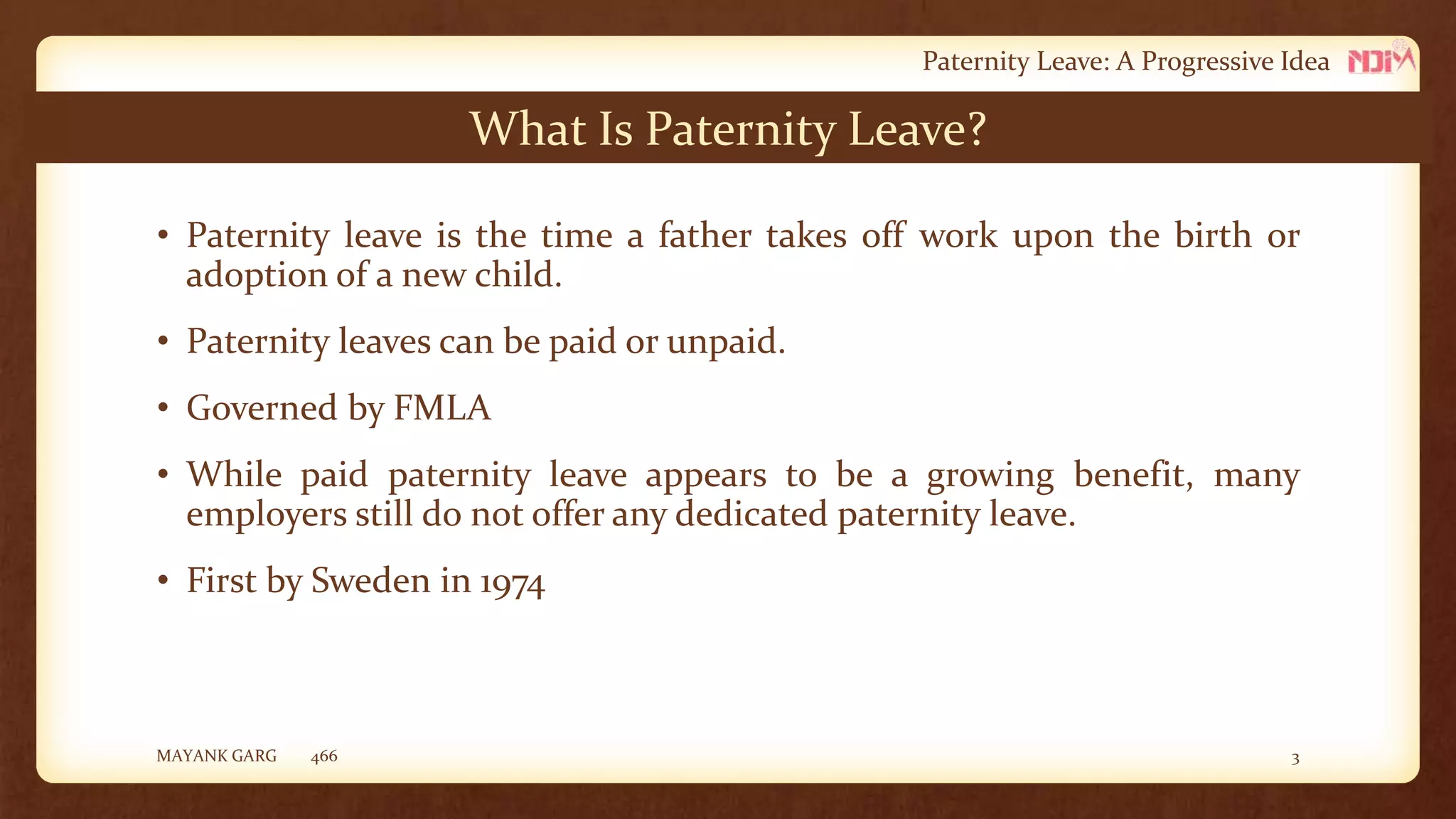 paternity leave | PPTX
