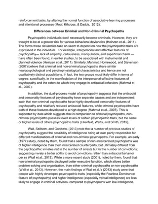 Psychopathy - Brief Overview of Its Behavioral, Experimental, and ...