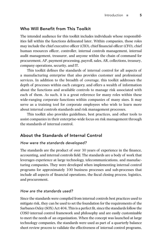 Internal controls toolkit First Edition Doxey | PDF