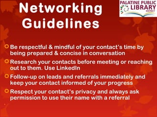 Palatine Library Networking Presentation | PPT