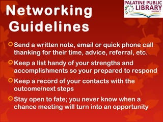 Palatine Library Networking Presentation | PPT
