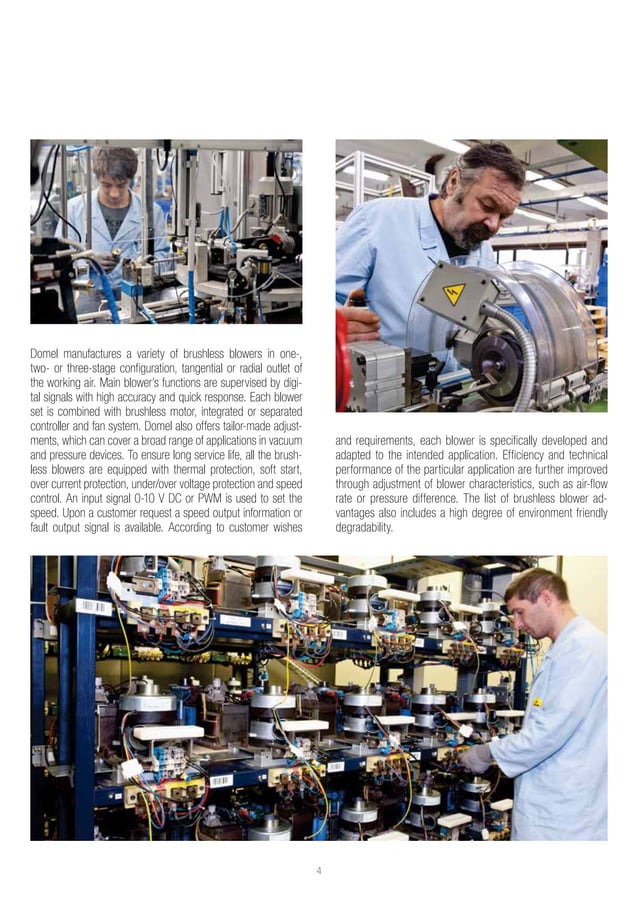Catalog DOMEL - Brushless Motors and Blowers | PDF