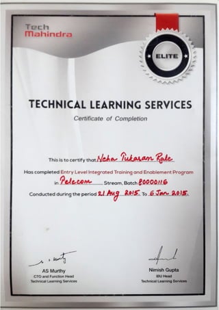 Elite Certificate | PDF