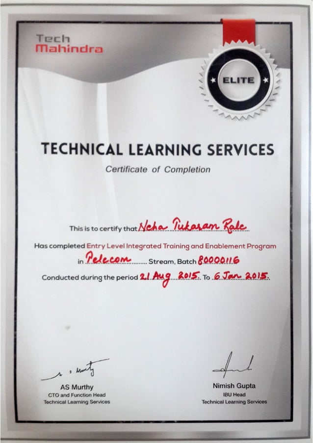 Elite Certificate | PDF