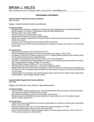 Brian J Miles Resume | DOC