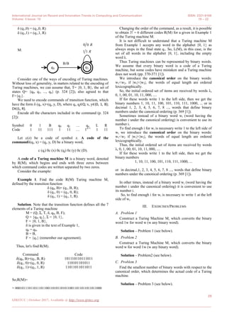 Some New Exercises on Computability Theory Associated with Turing Machine | PDF