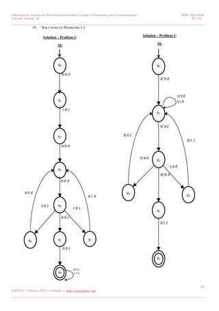 Some New Exercises on Computability Theory Associated with Turing Machine | PDF