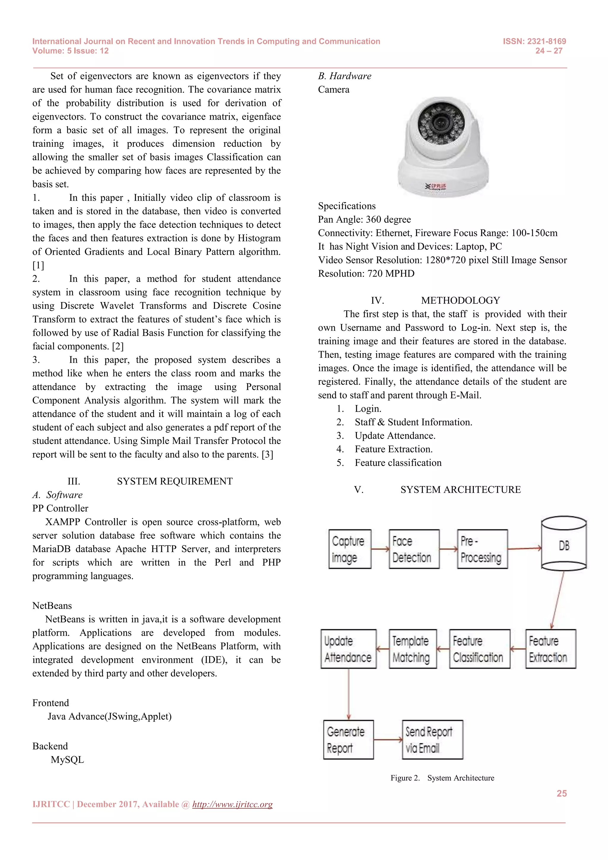 Automatic Attendance Using Face Recognition | PDF