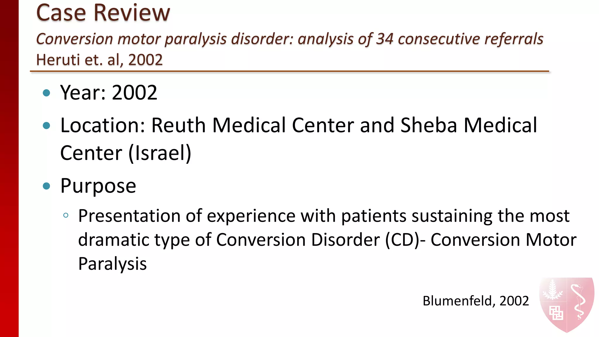 Conversion Disorder | PPTX