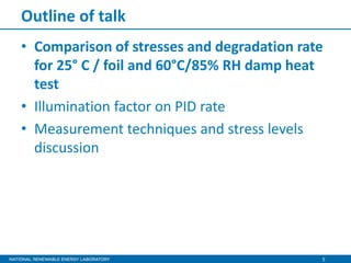 Testing modules for potential-induced degradation – a status update of ...
