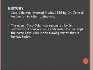 info-about-coca-cola- | PPT