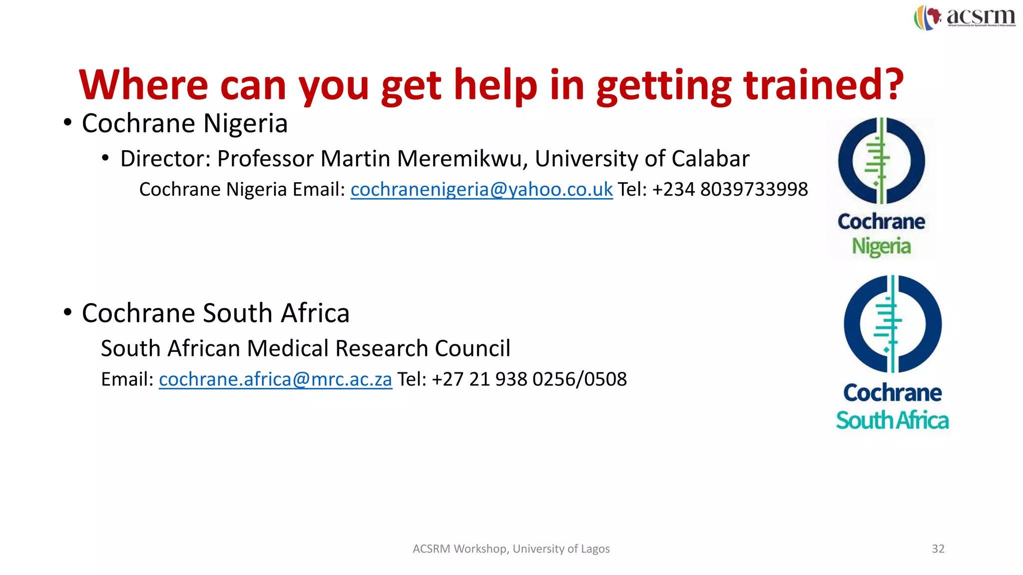 Introduction to Systematic Reviews and Meta-analyses-ACSRM | PDF | Educational Assessment ...