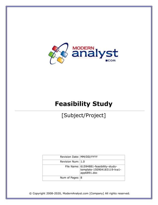 61594881 feasibility-study-template | DOC