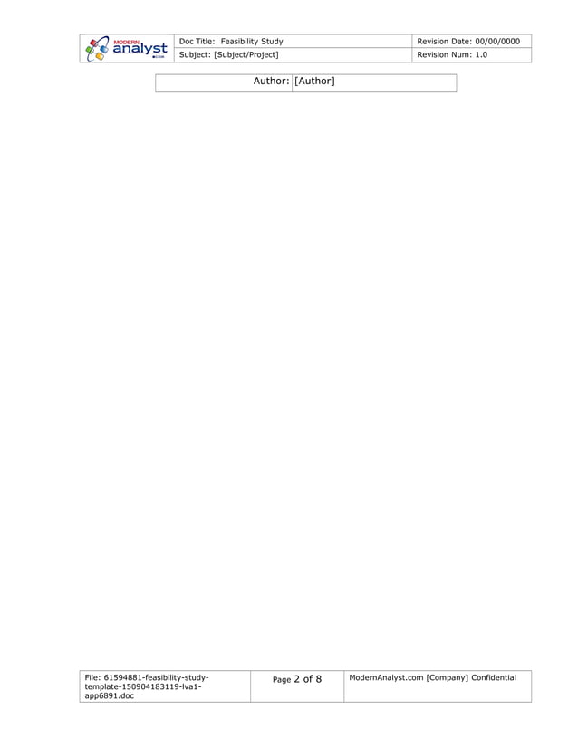 61594881 feasibility-study-template | DOC