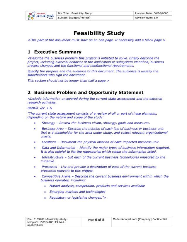 61594881 feasibility-study-template | DOC