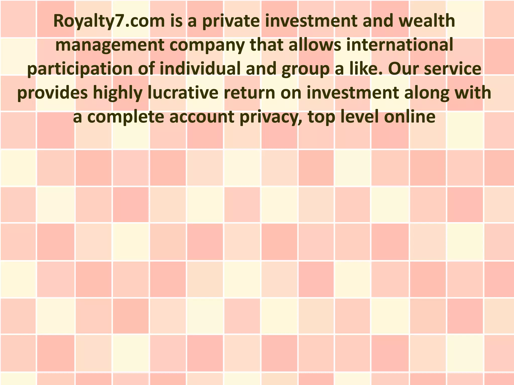 Royalty7! | PPTX