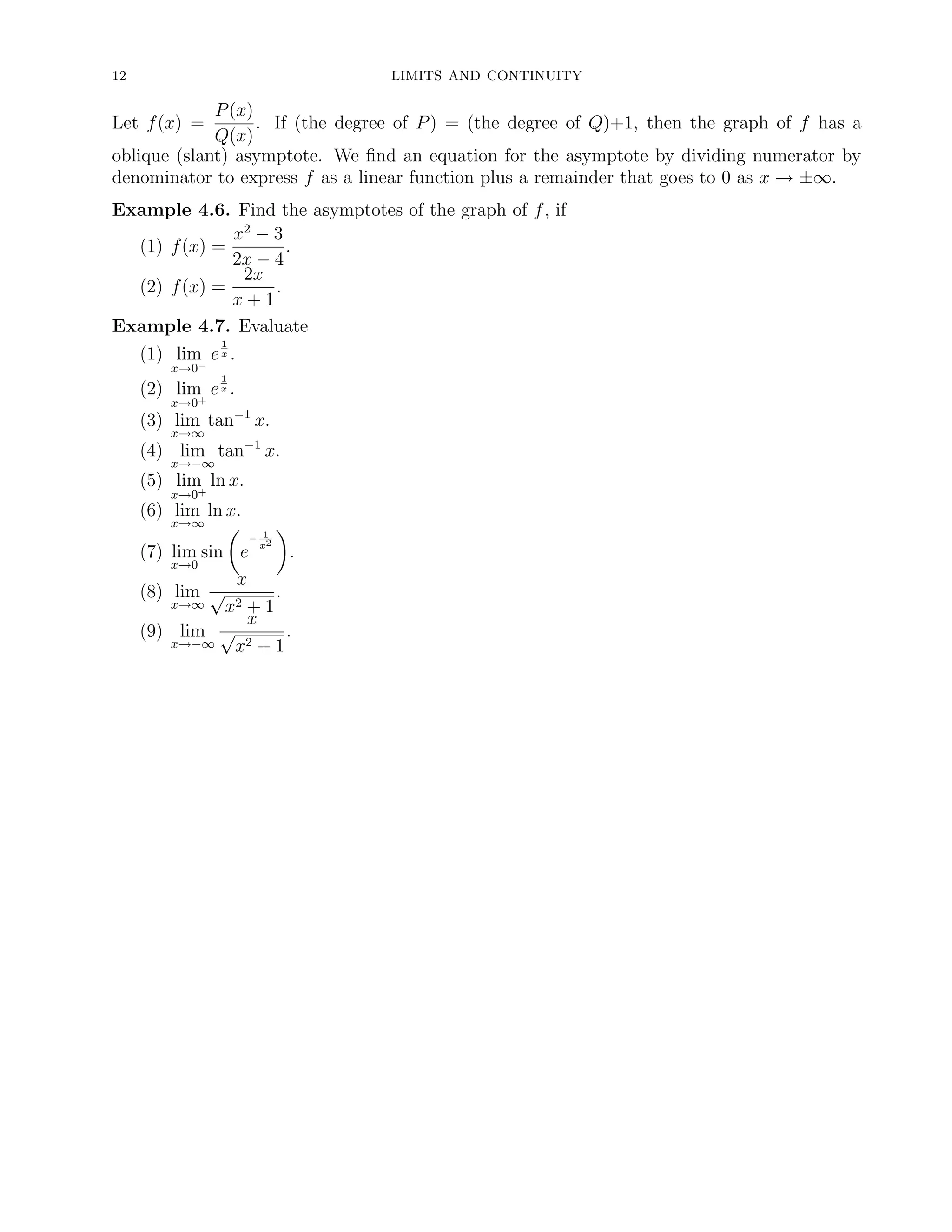 limits and continuity | PDF