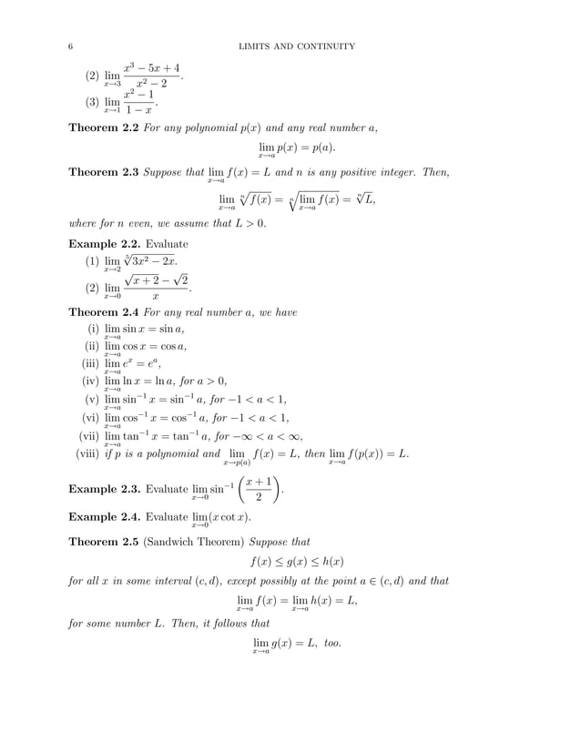 limits and continuity | PDF