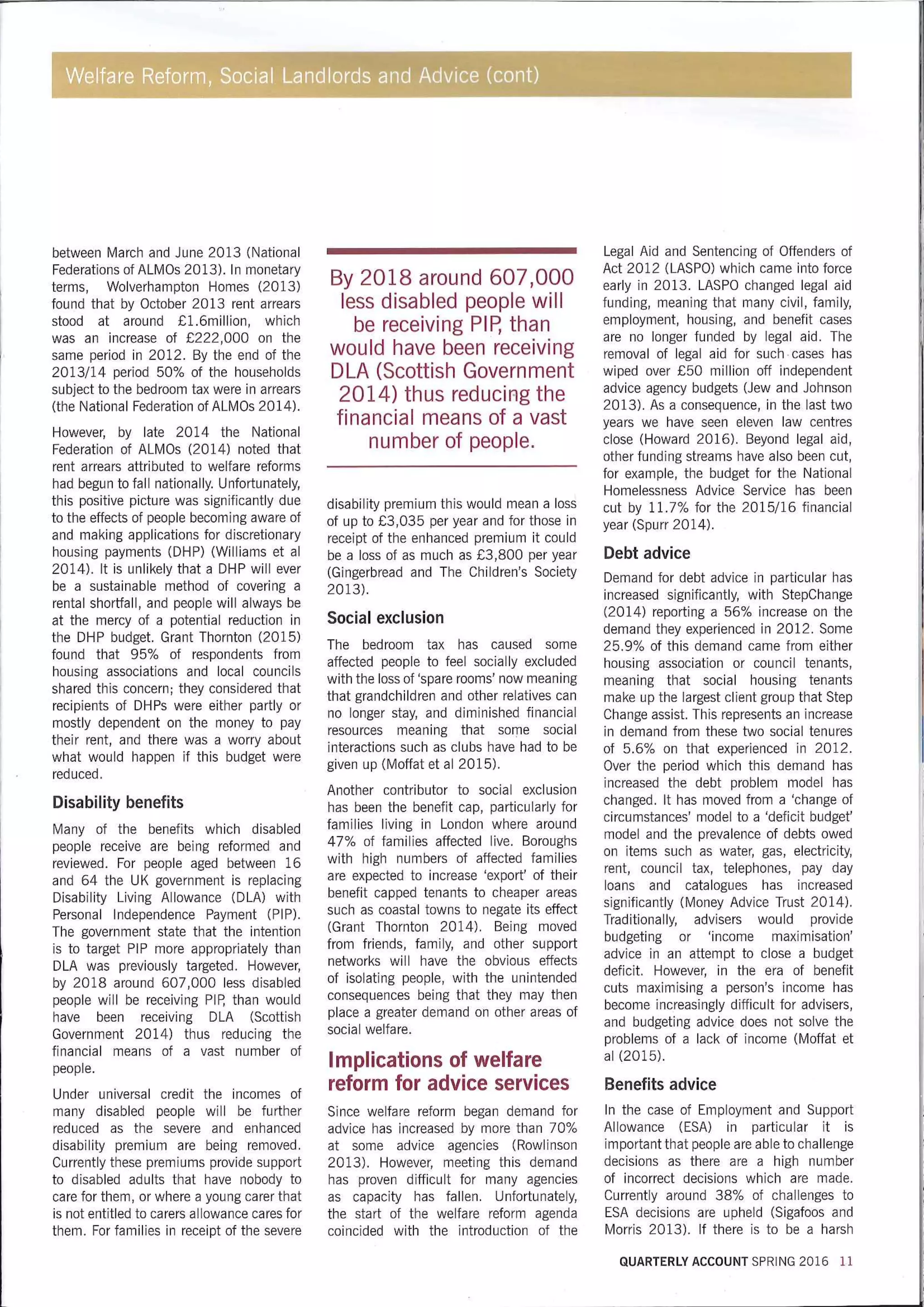 Quarterly Account Article | PDF