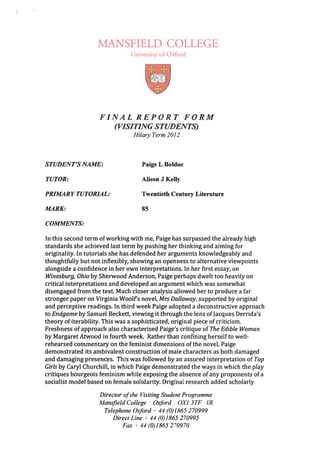 OxfordTranscript | PDF